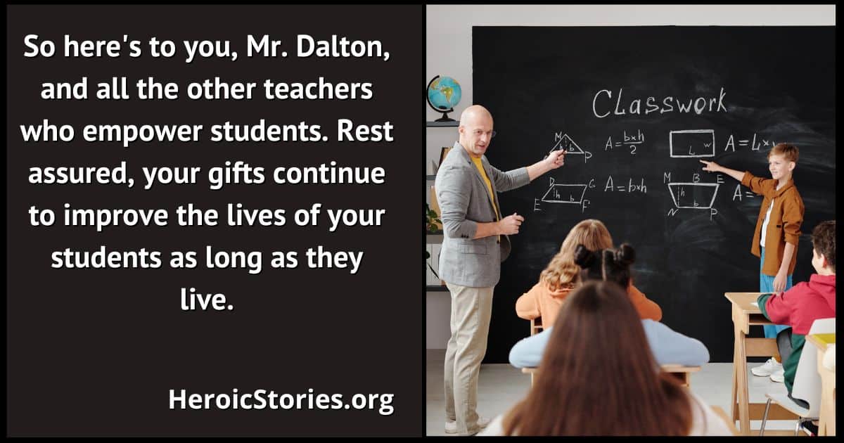 A Gift From a Good Teacher - HeroicStories